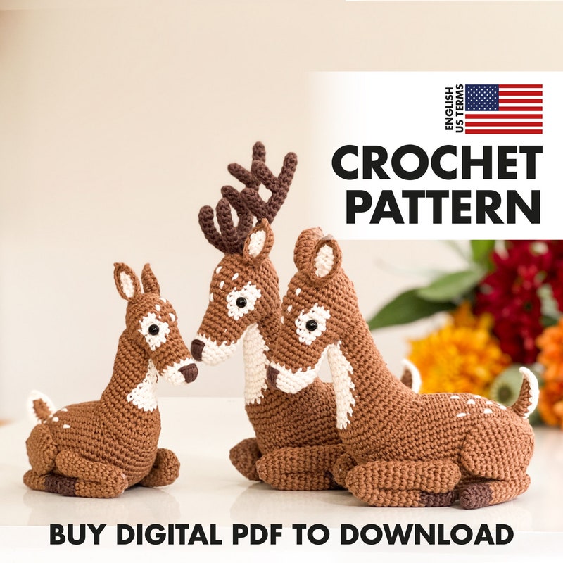 Crochet Antlers - Etsy