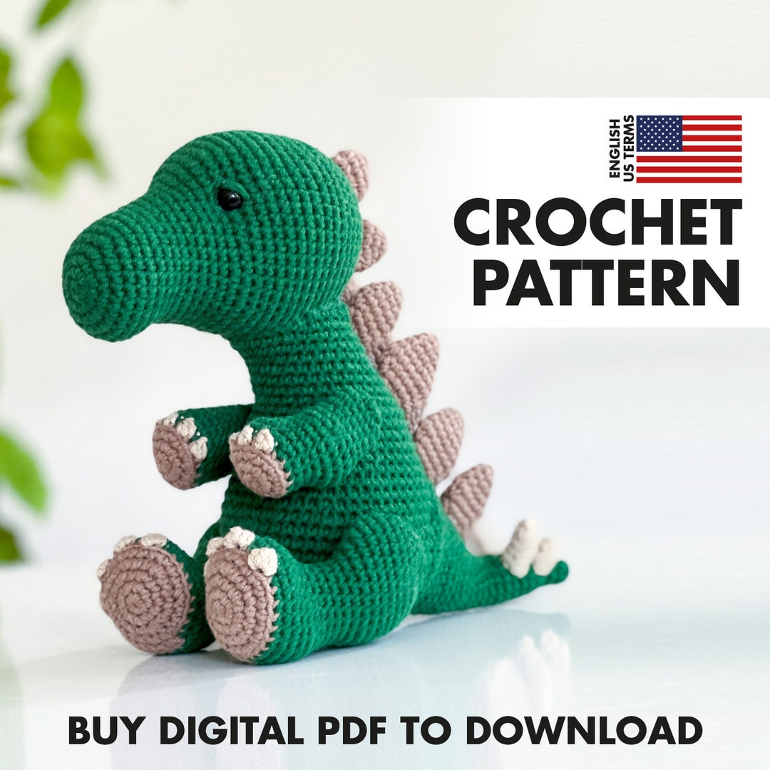CROCHET PATTERN: Stegosaurus Stego Seagal Amigurumi - Etsy