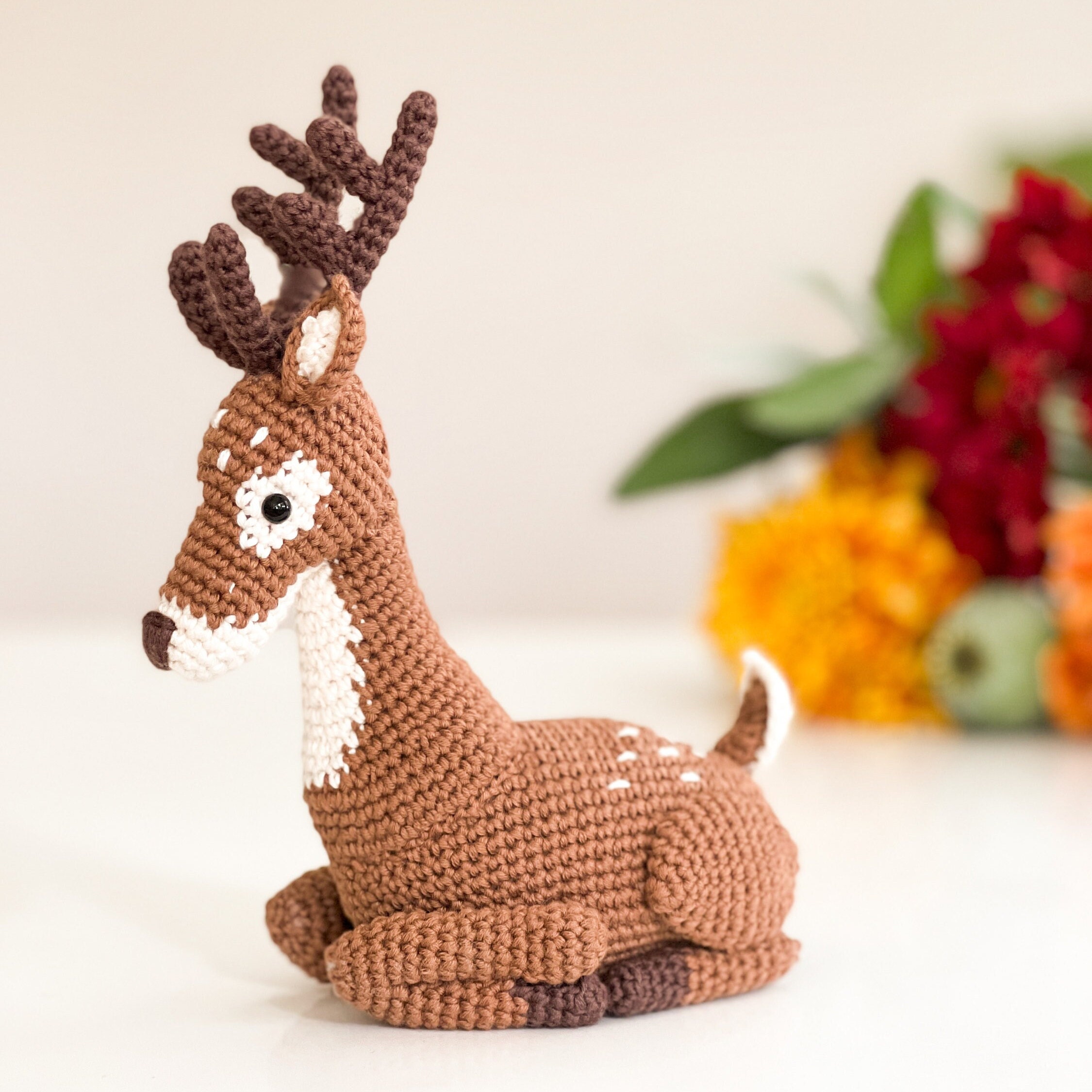 Crochet Pattern - Fallow Deer - Amigurumi Reindeer Fawn (PDF Diy ...