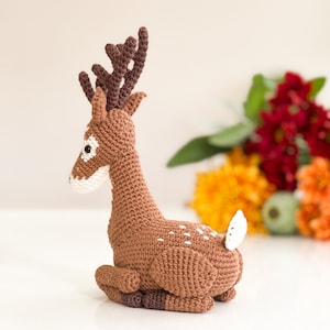 CROCHET PATTERN: the Fallow Deer Family – Amigurumi Deer / Reindeer ...