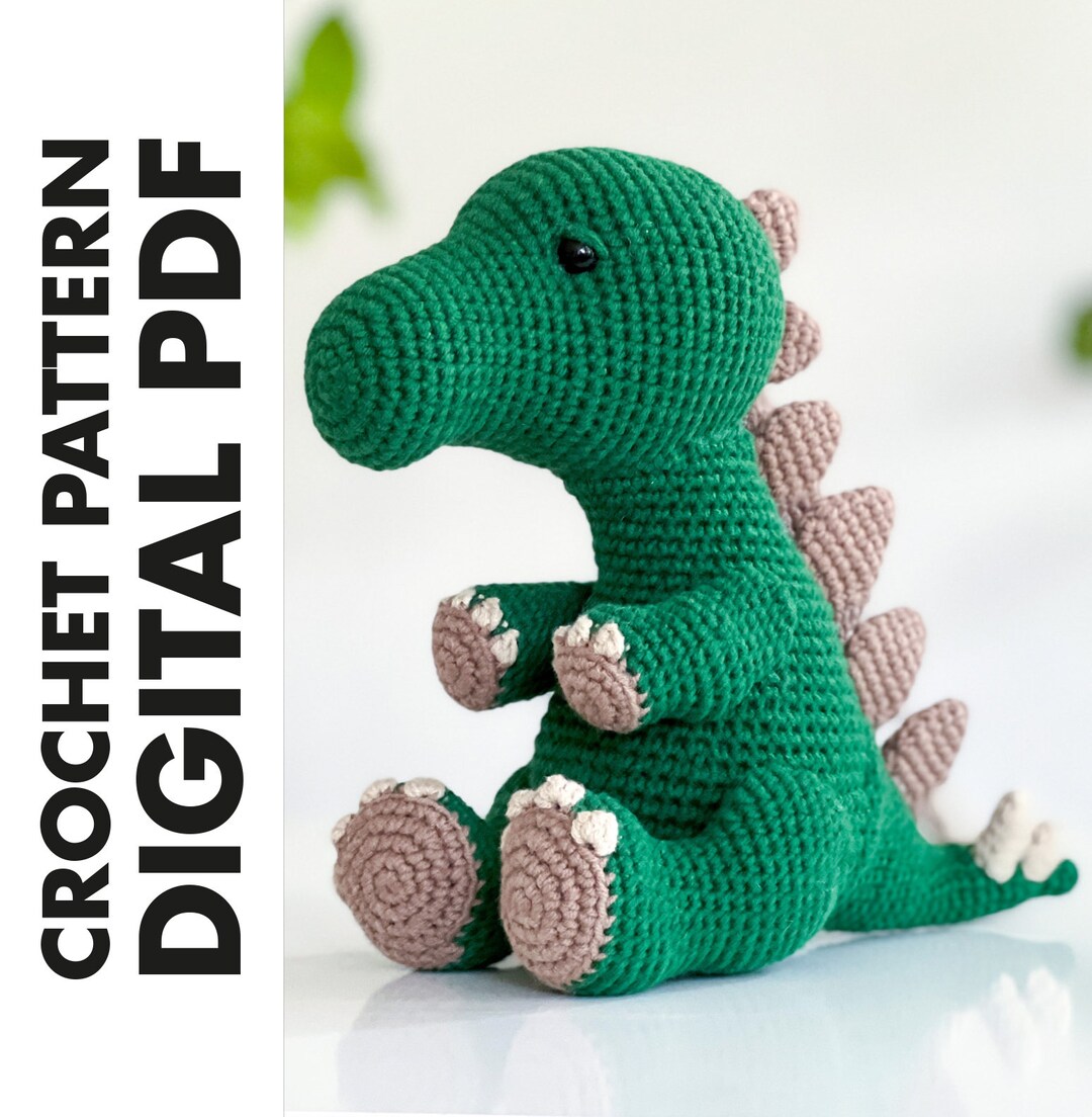 CROCHET PATTERN: Stegosaurus Stego Seagal Amigurumi - Etsy