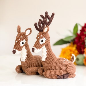 CROCHET PATTERN: the Fallow Deer Family Amigurumi Deer / Reindeer ...