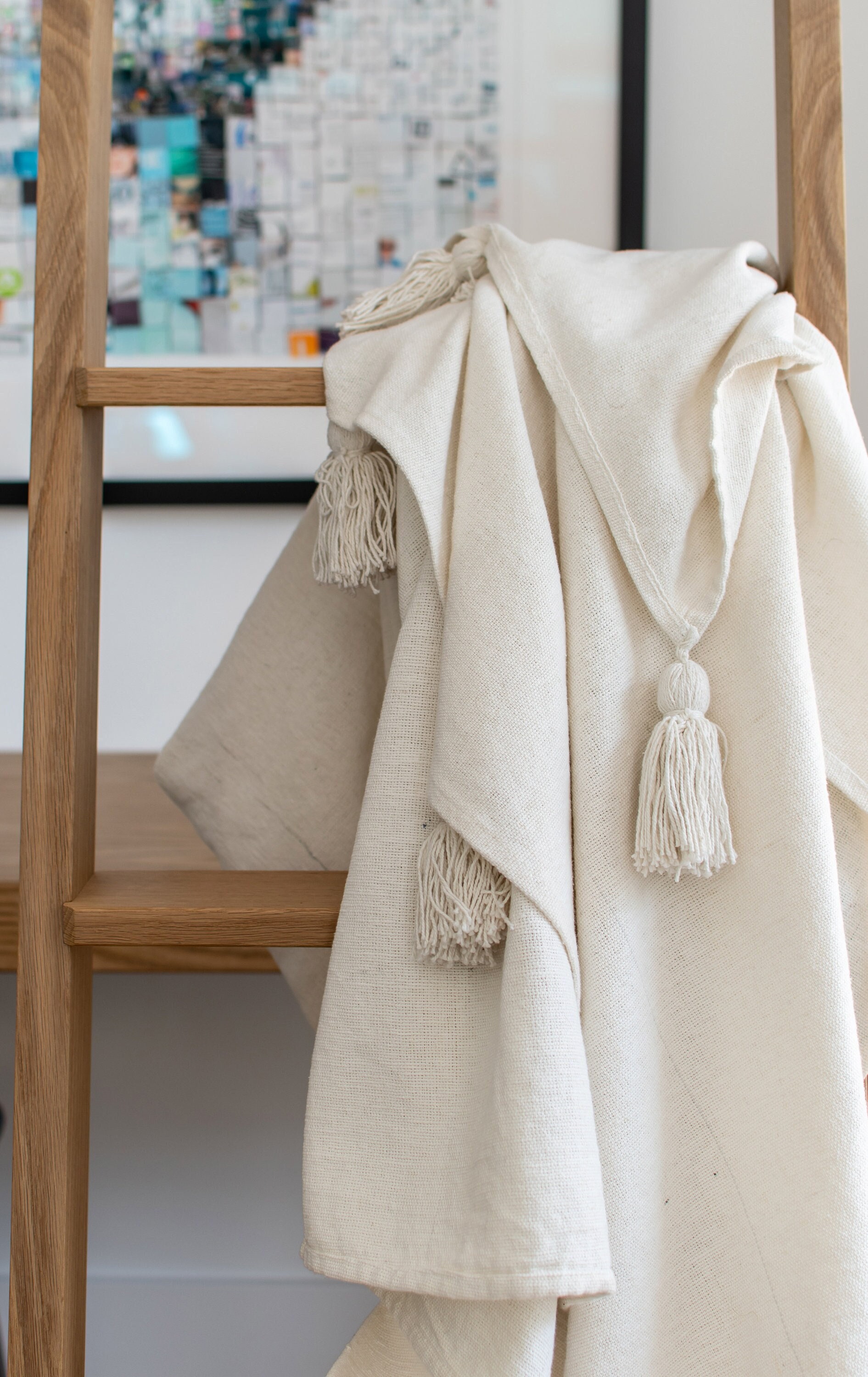 Natural Colour Throw Blanket // Large (8 Ft. X 5 Ft.) Blanket With ...