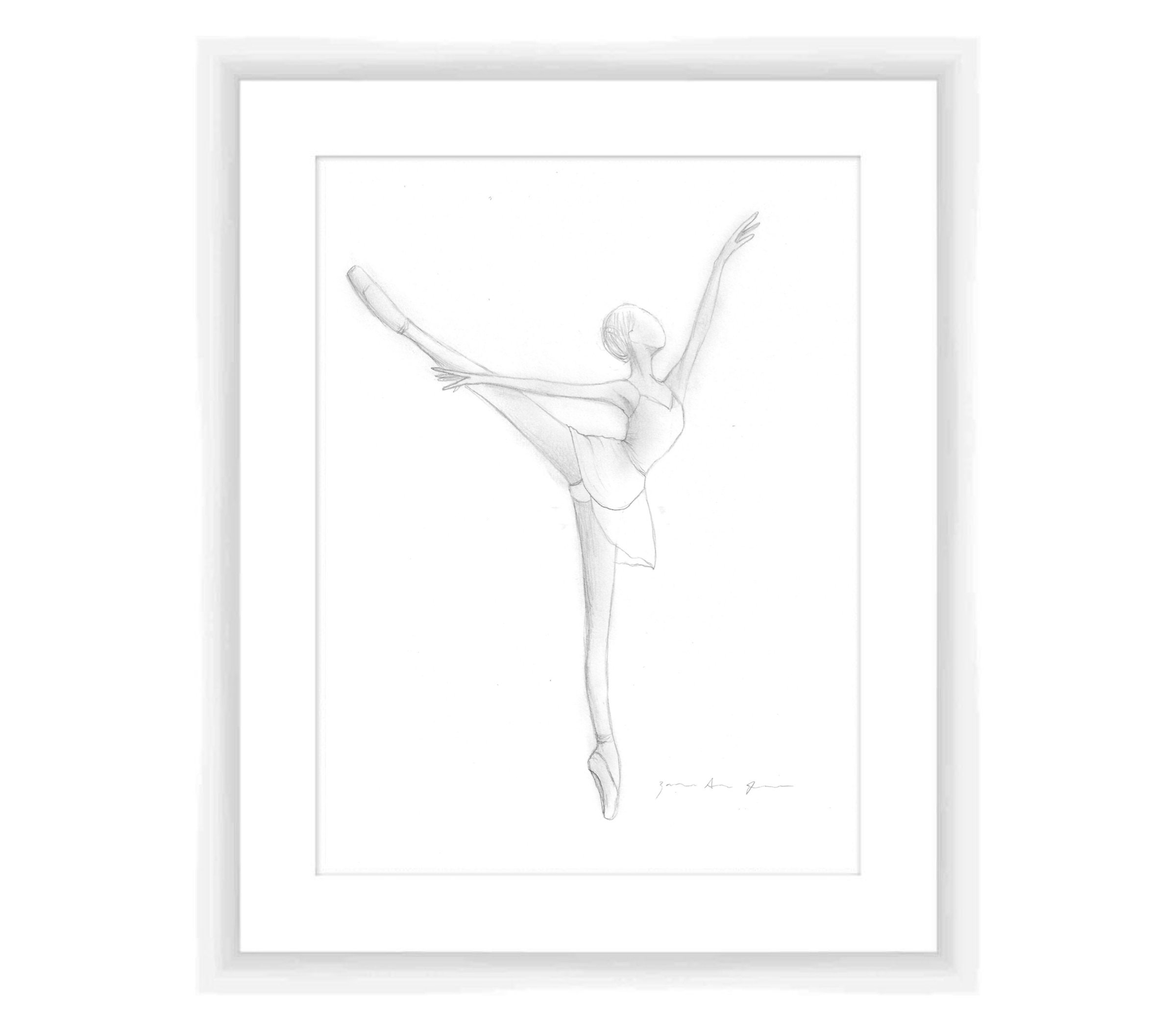 Set of 3 Ballet Sketches, PRINTABLE Wall Art, Balletprints, Wall Decor ...