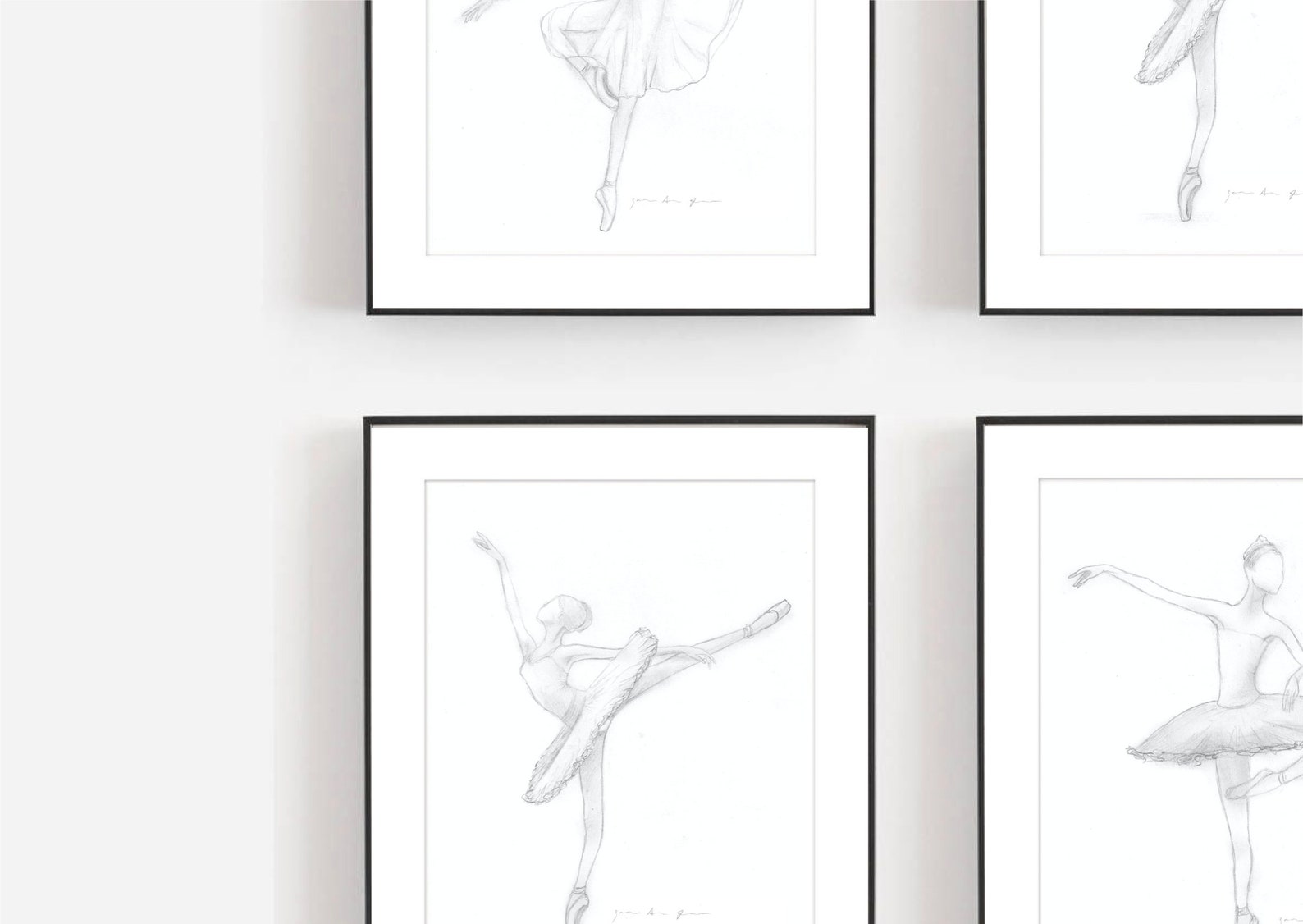 Set of 3 Ballet Prints, PRINTABLE Wall Art, Balletprints, Ballerina ...