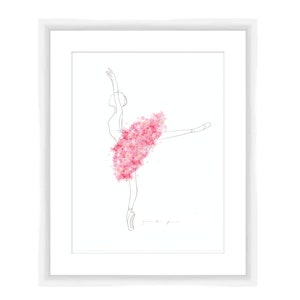 Set of 4 Ballet Prints in Pink, PRINTABLE Wall Art, Balletprints, Wall ...
