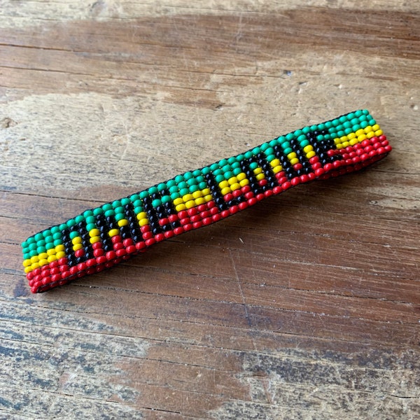 Rasta Bead Bracelet - Etsy