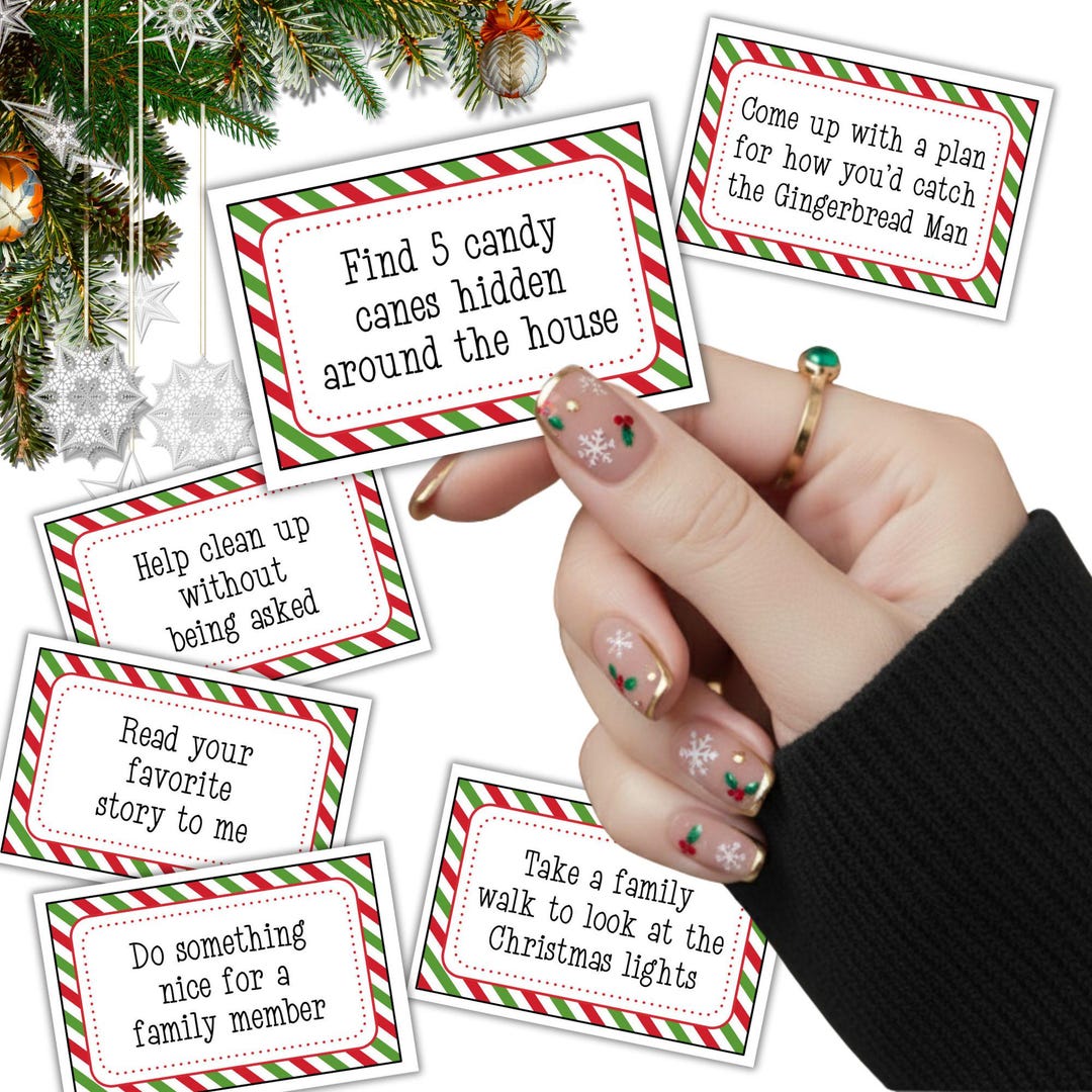 Editable Christmas Elf Notes: Printable Activity Cards (digital ...