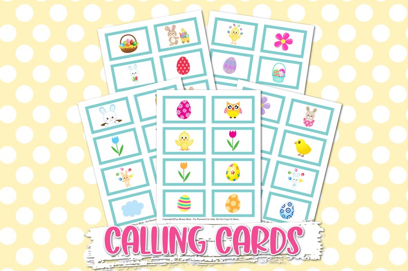 Easter Bingo Game (class Set), Bingo, Easter Games, Spring Bingo Game ...