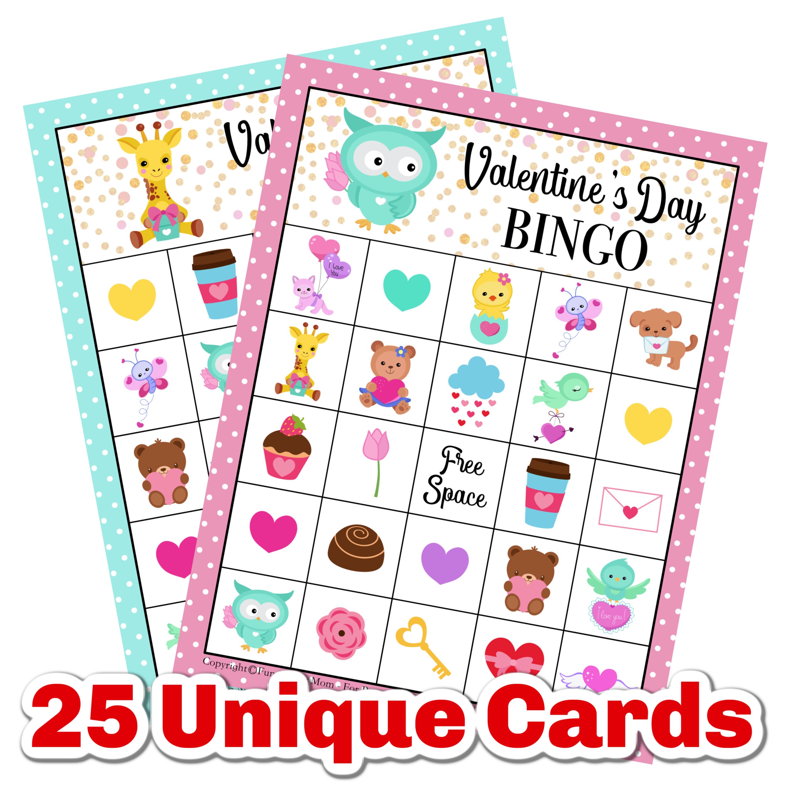 Valentine's Day Bingo (class Set), Printable Bingo Game, Valentine's ...