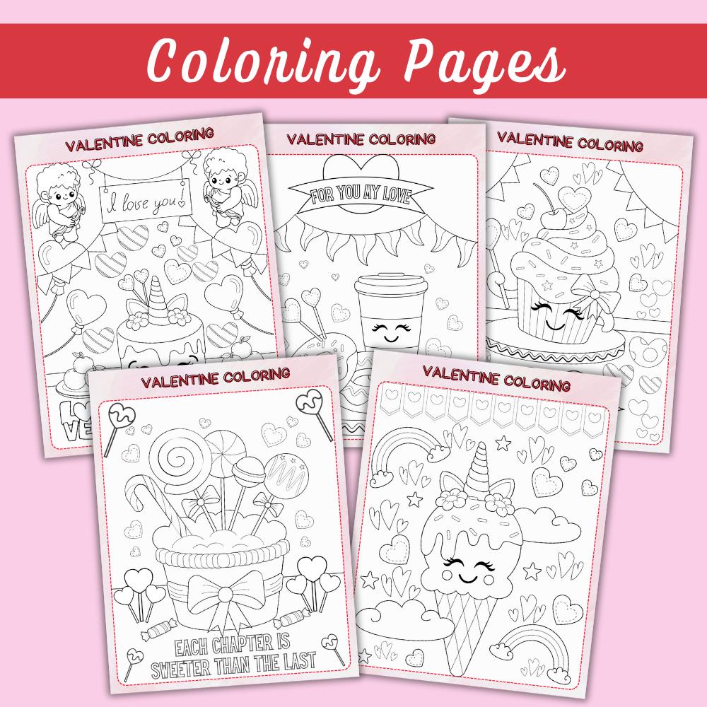 Valentine's Day Printables for Kids |valentine's Day Activity Pages ...