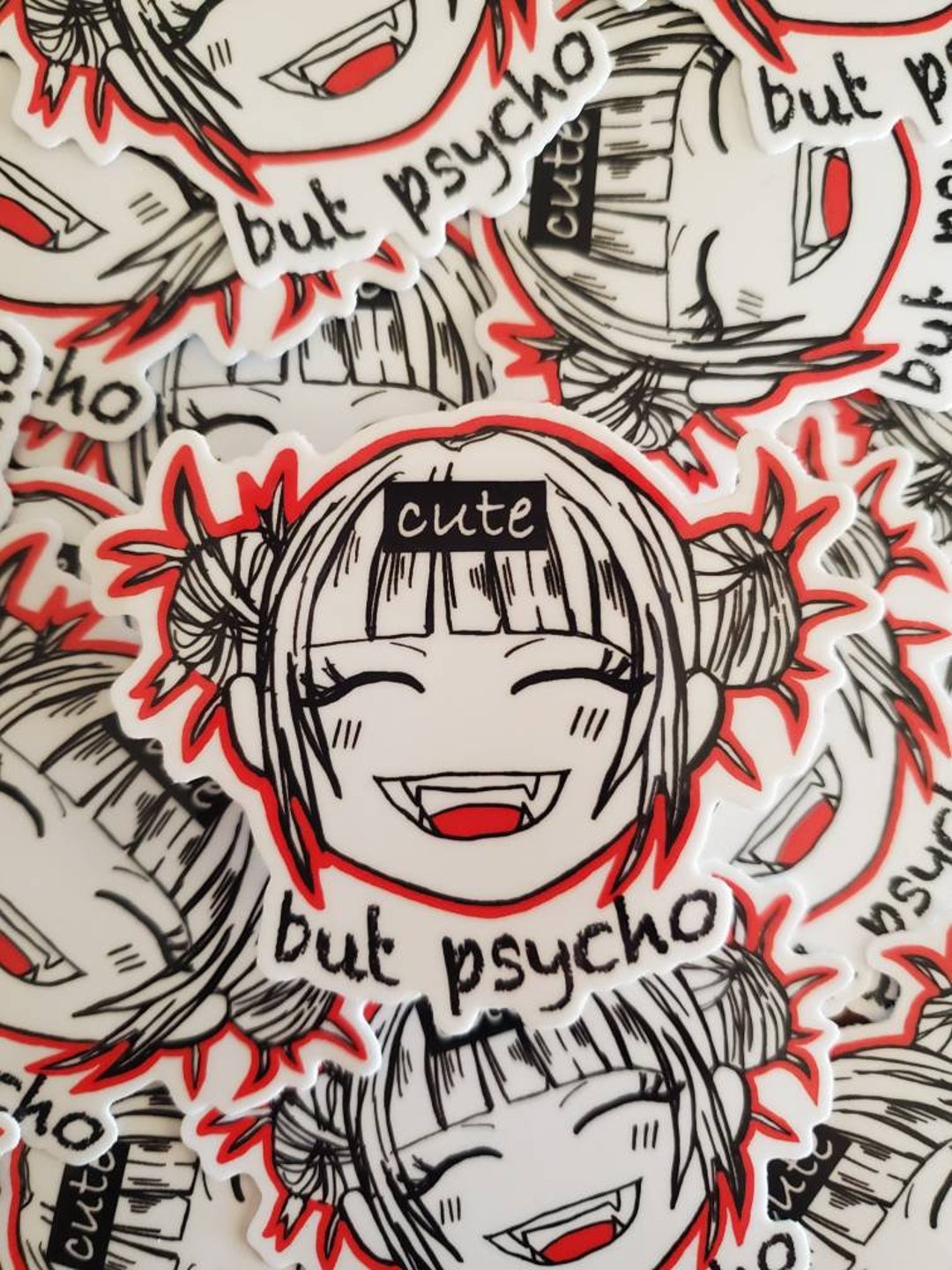 Cute but Psycho Toga Bnha Sticker for Laptop, Flask or Sticker Bomb - Etsy
