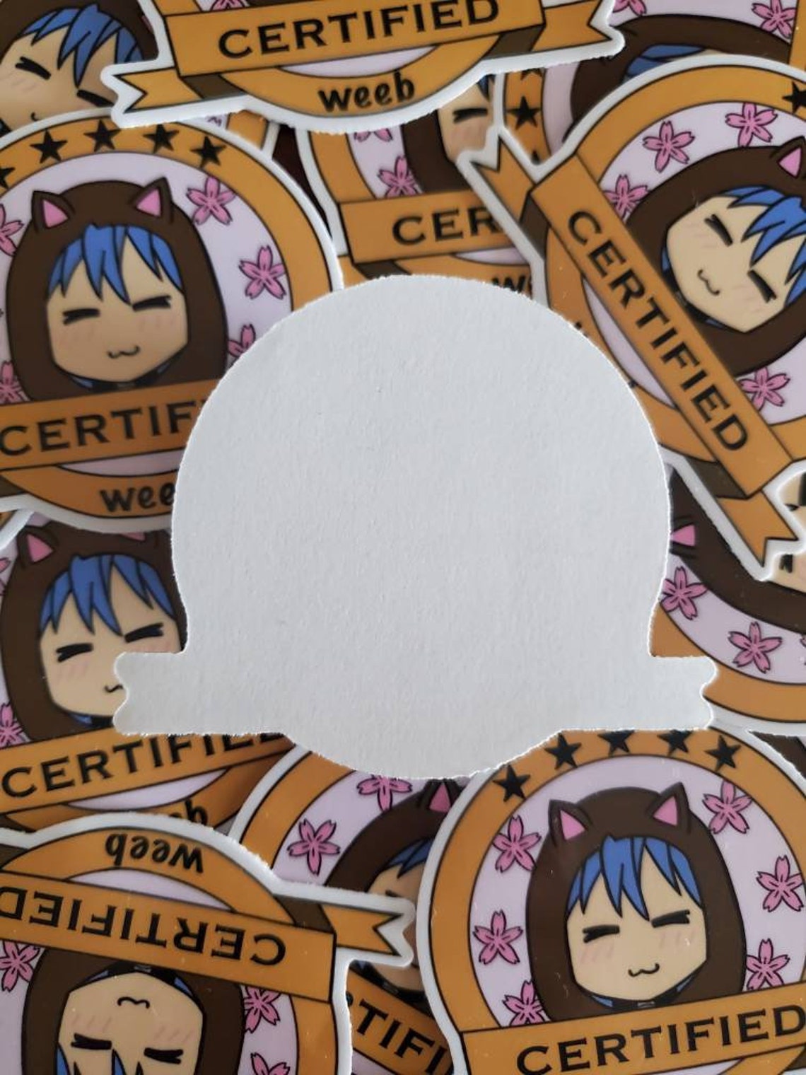 Kawaii Certified Weeb Vinyl Sticker for Laptop or Flask. Perfect for ...
