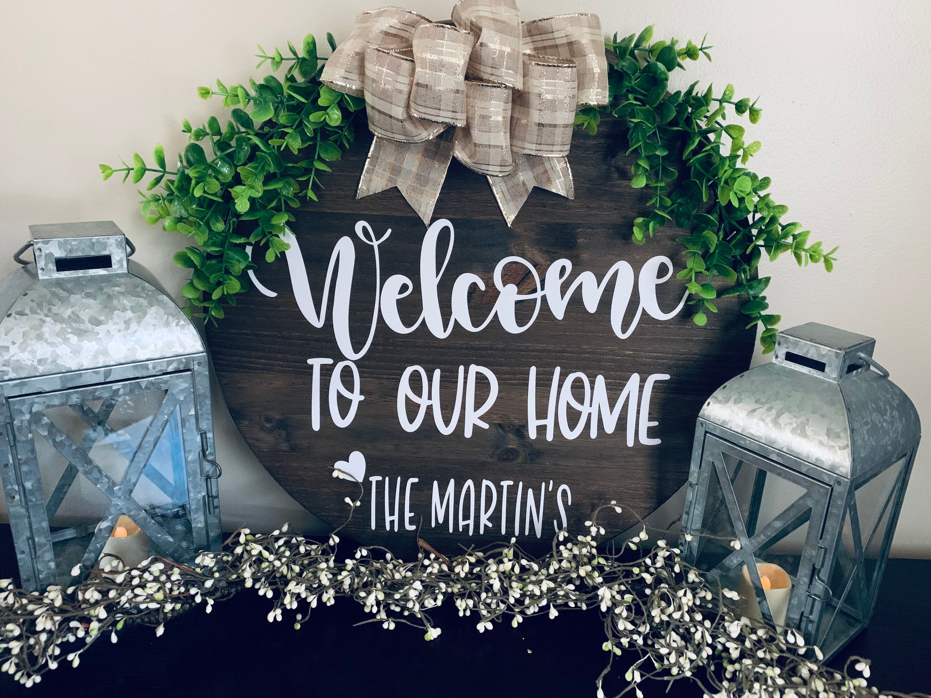Homemade Welcome Home Signs