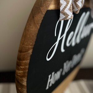 Hellur Door Sign How Yer Dern Welcome Door Sign - Etsy UK