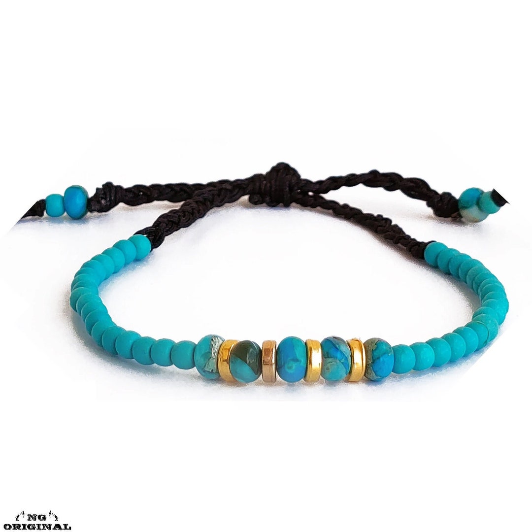 Bracelet Amérindien Turquoise Fait Main | Gemme authentique Énergie ...