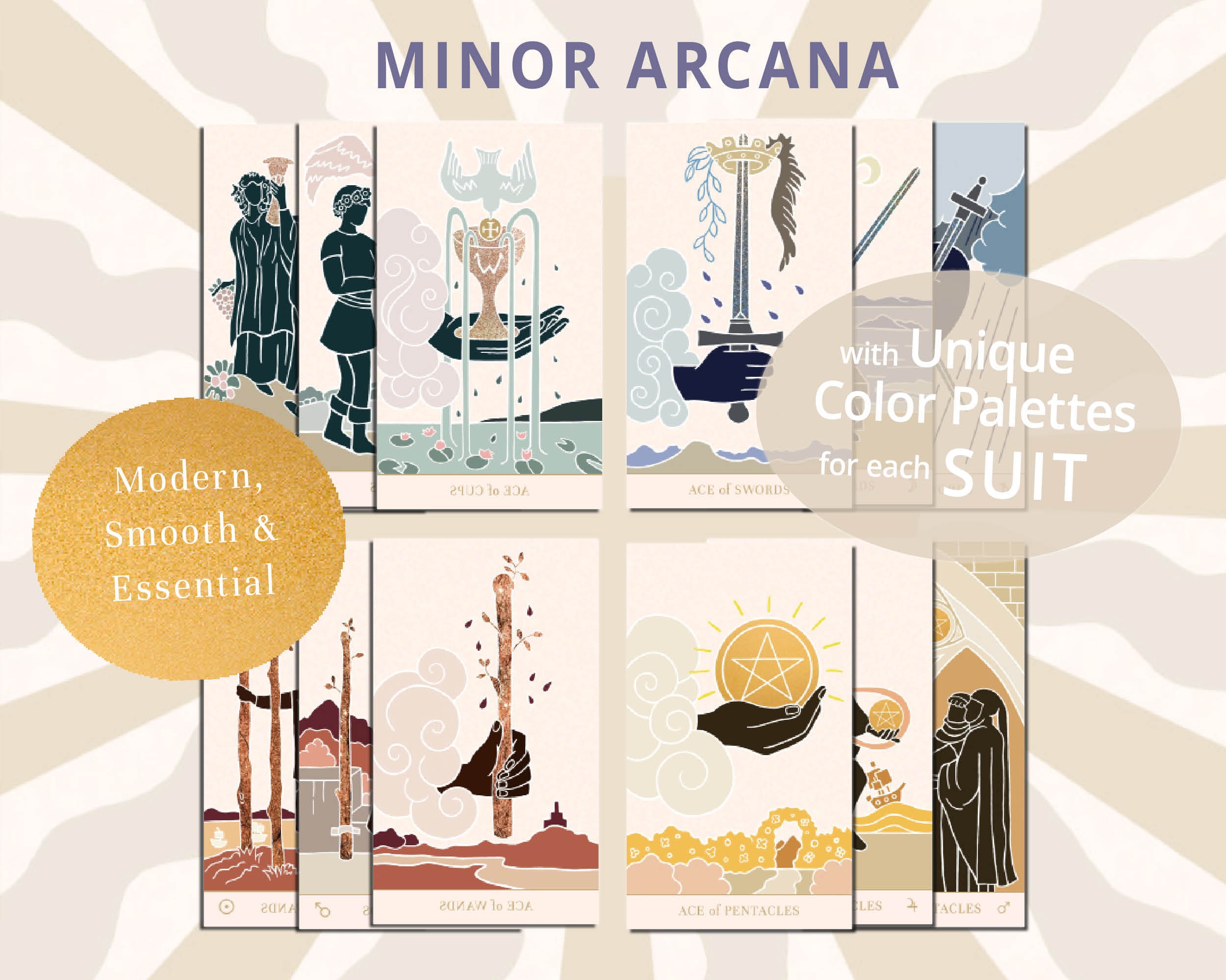 Printable Tarot Cards | Original Size | High-res 78-card Tarot Deck ...