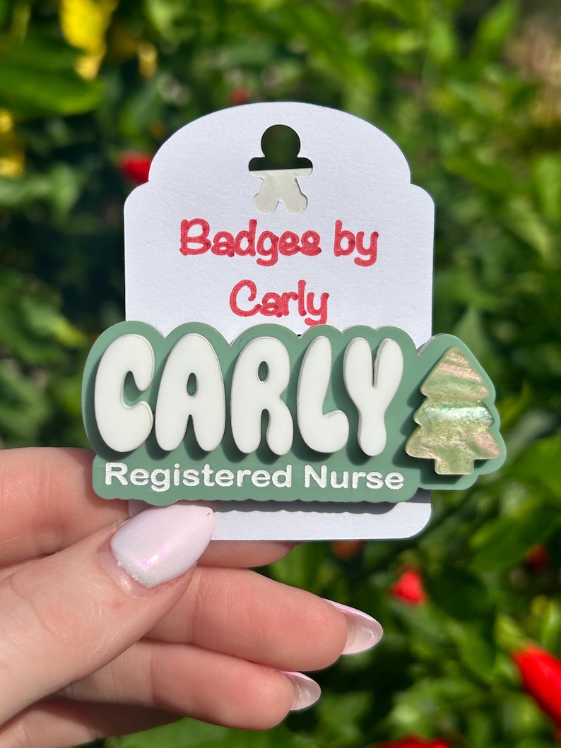 3D Name Badge -tree - Etsy