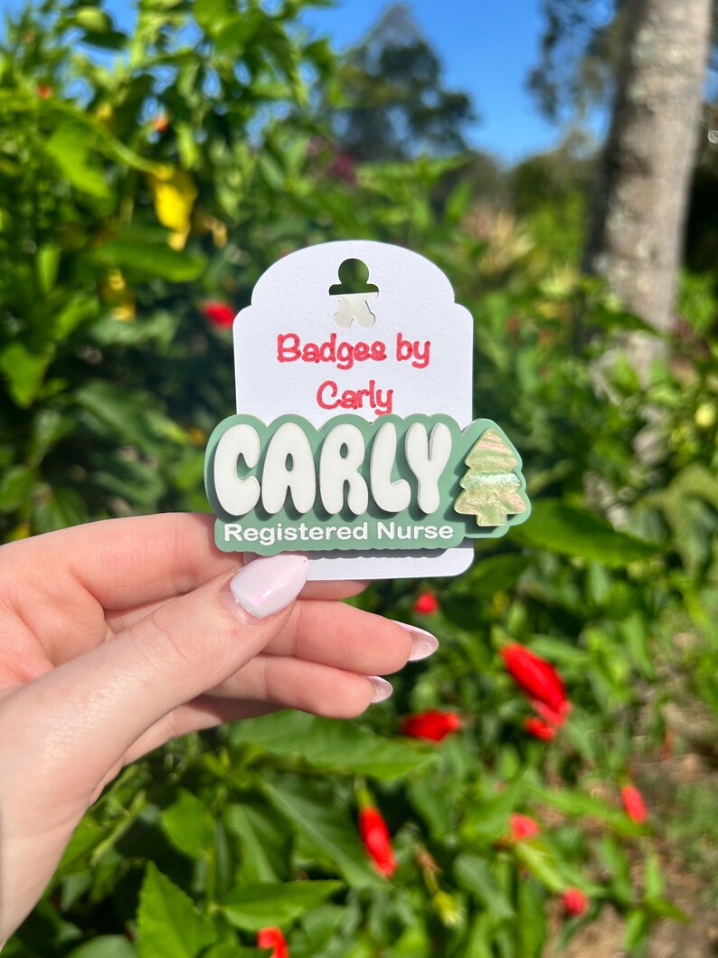 3D Name Badge -tree - Etsy