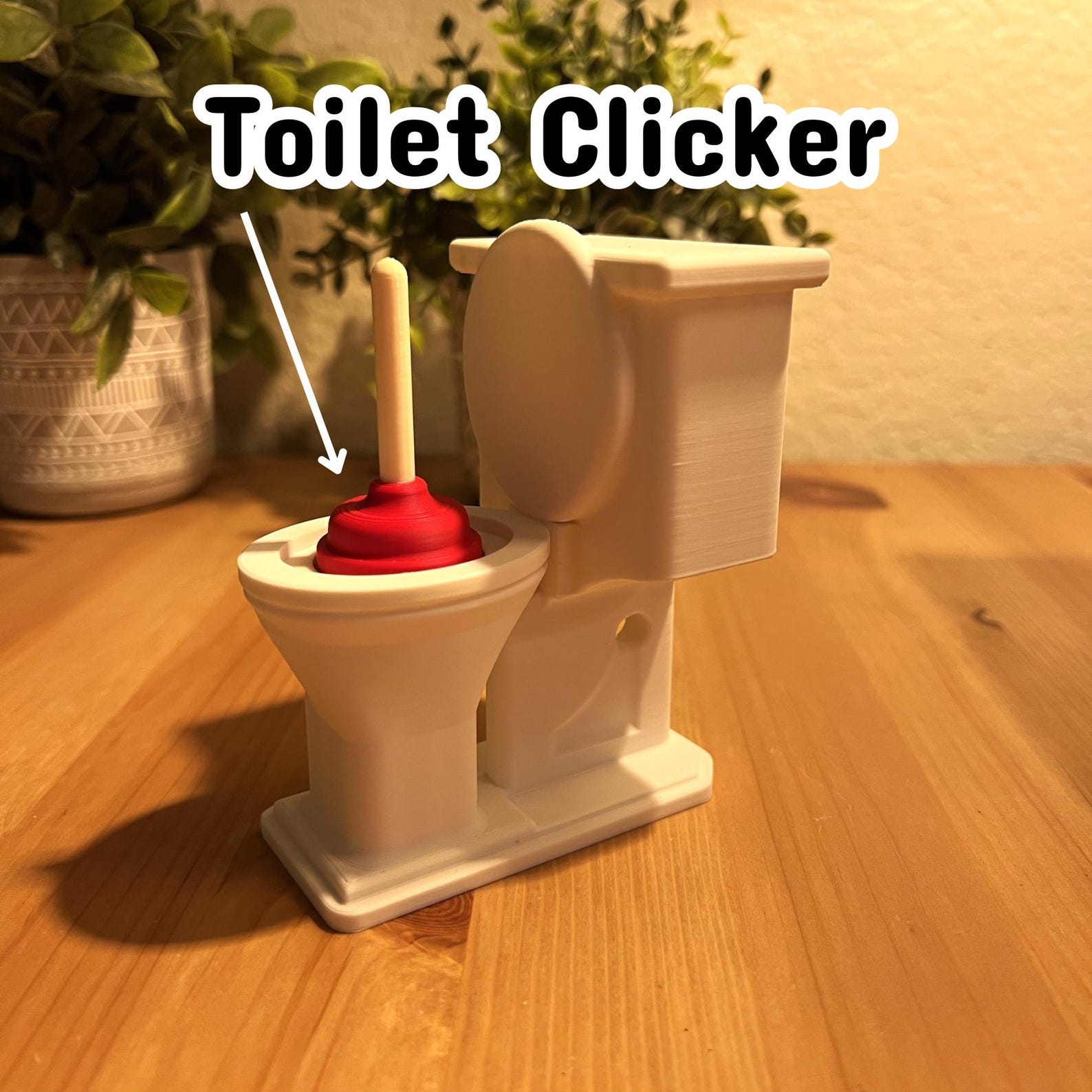 Toilet Clicker Fidget Toy | Clicker Fidget Toy | Fidget Desk Toy | ADD ...