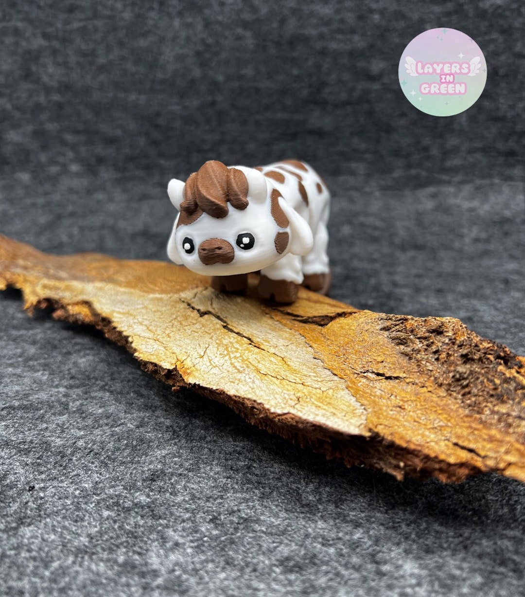 Highland Cow Articulating 3D Printed Fidget Toy - Highland Cow Fidget ...