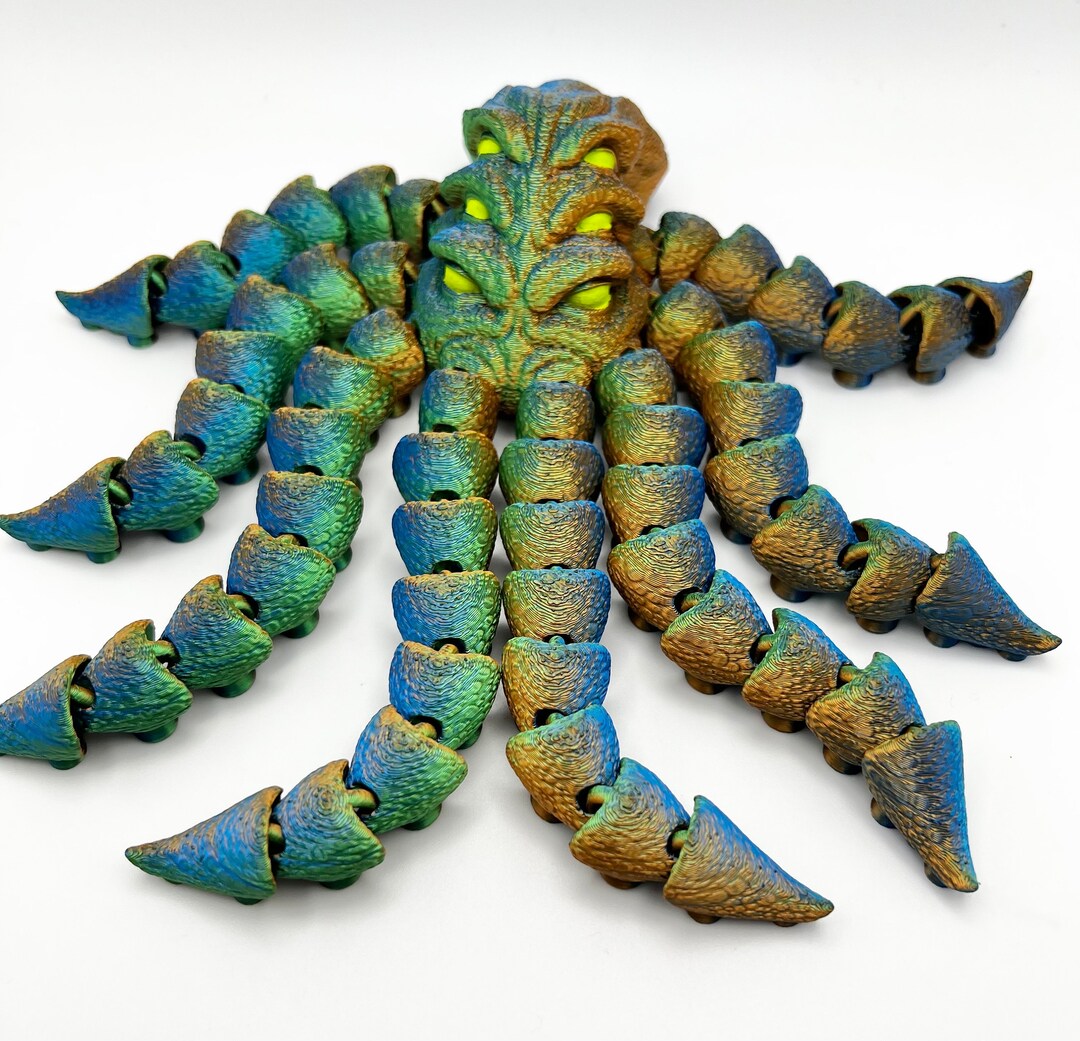 Cthulhu Articulating Fidget Toy Desk Toy 3D Print - Etsy