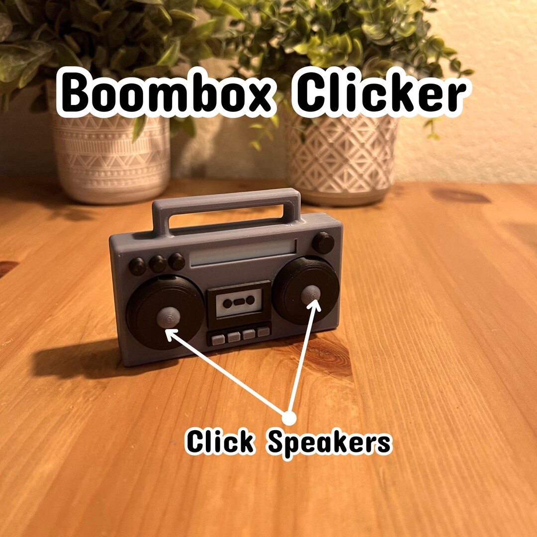 Boombox Clicker Fidget Toy | Clicker Fidget Toy | Fidget Desk Toy | ADD ...