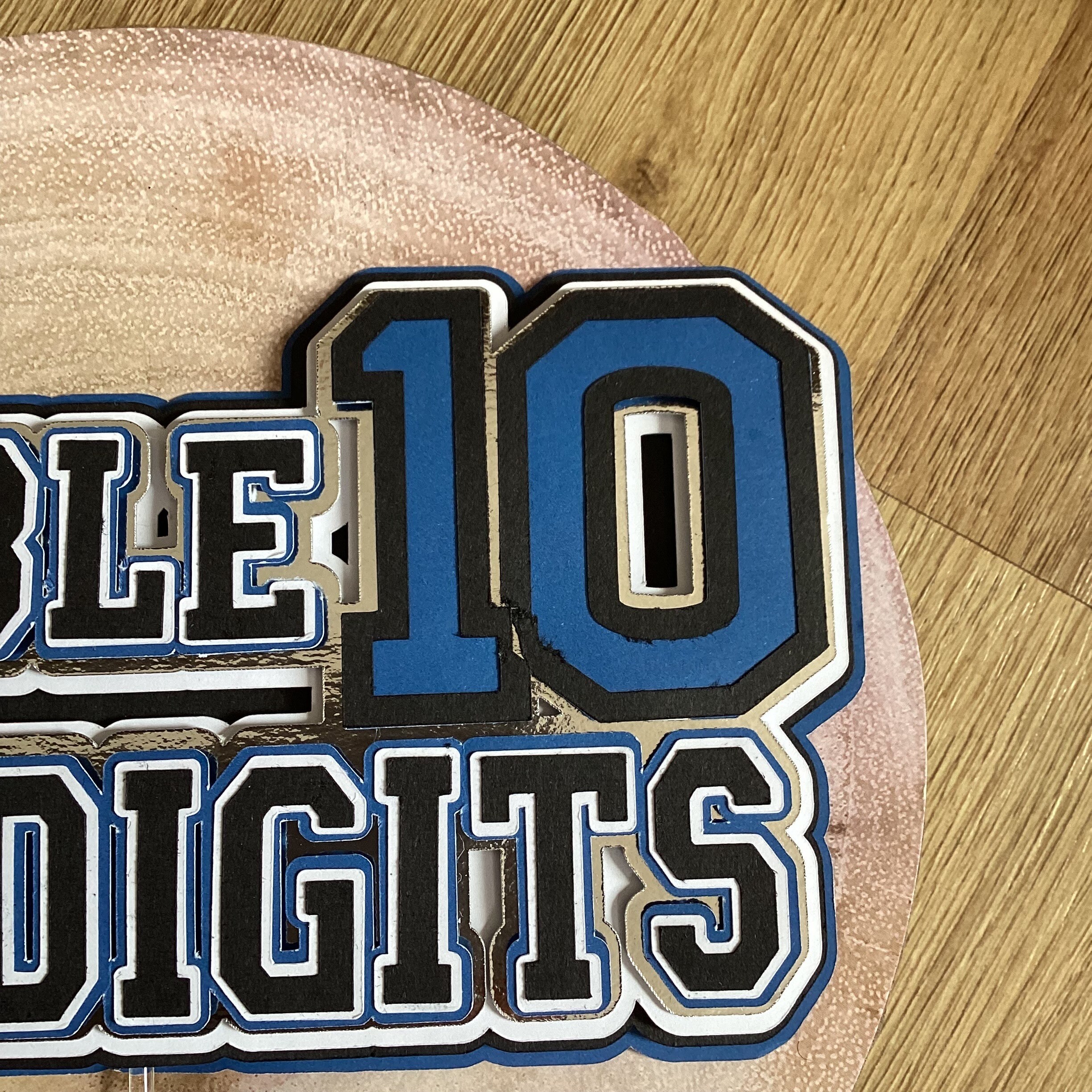 Double Digits Gamer Cake Topper Birthday Cake Decoration Boy Birthday ...