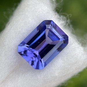 Natural Tanzanite Octagon, AAA Blue Color Quality Loose Tanzanite 6x4 ...