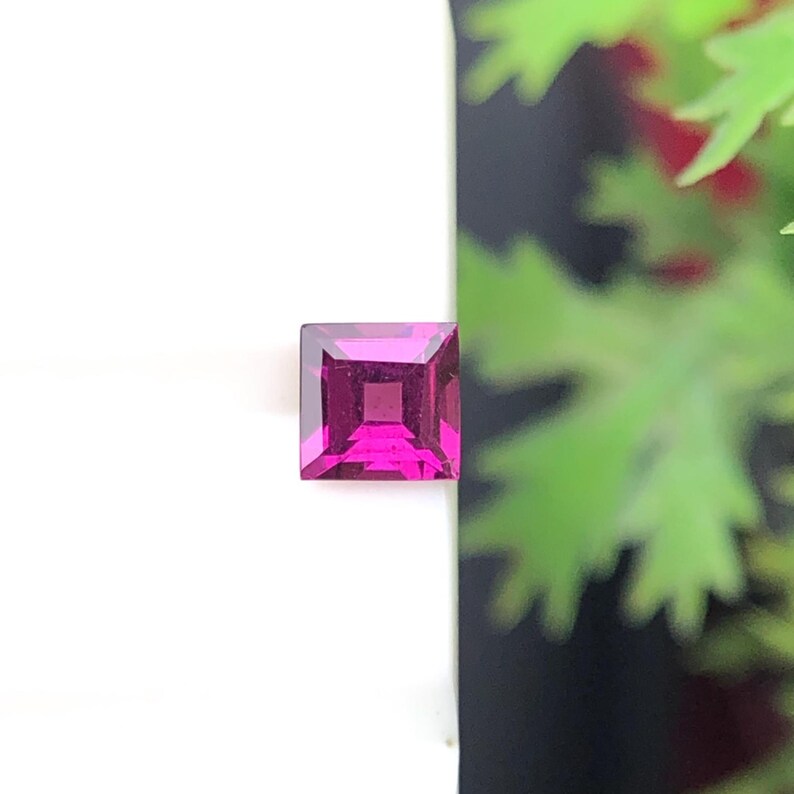 Piedra preciosa de granate rodolita rosa natural de corte cuadrado de 4 ...