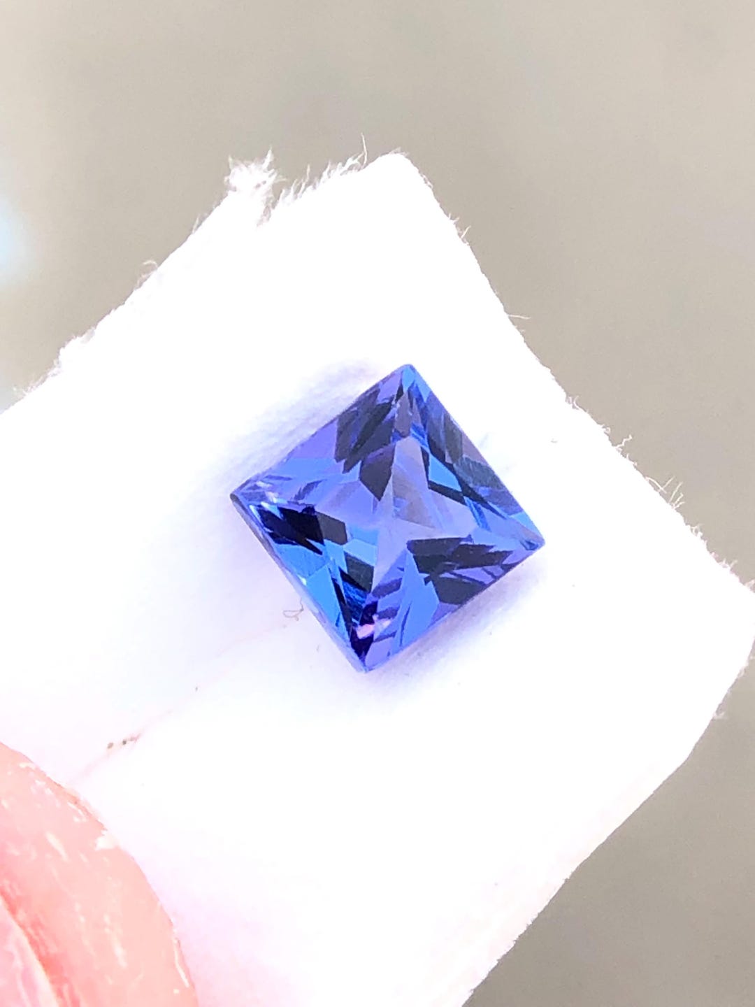5mm Princess Cut Natural Tanzanite, 0.65 Ct Loose Faceted Gemstone for ...