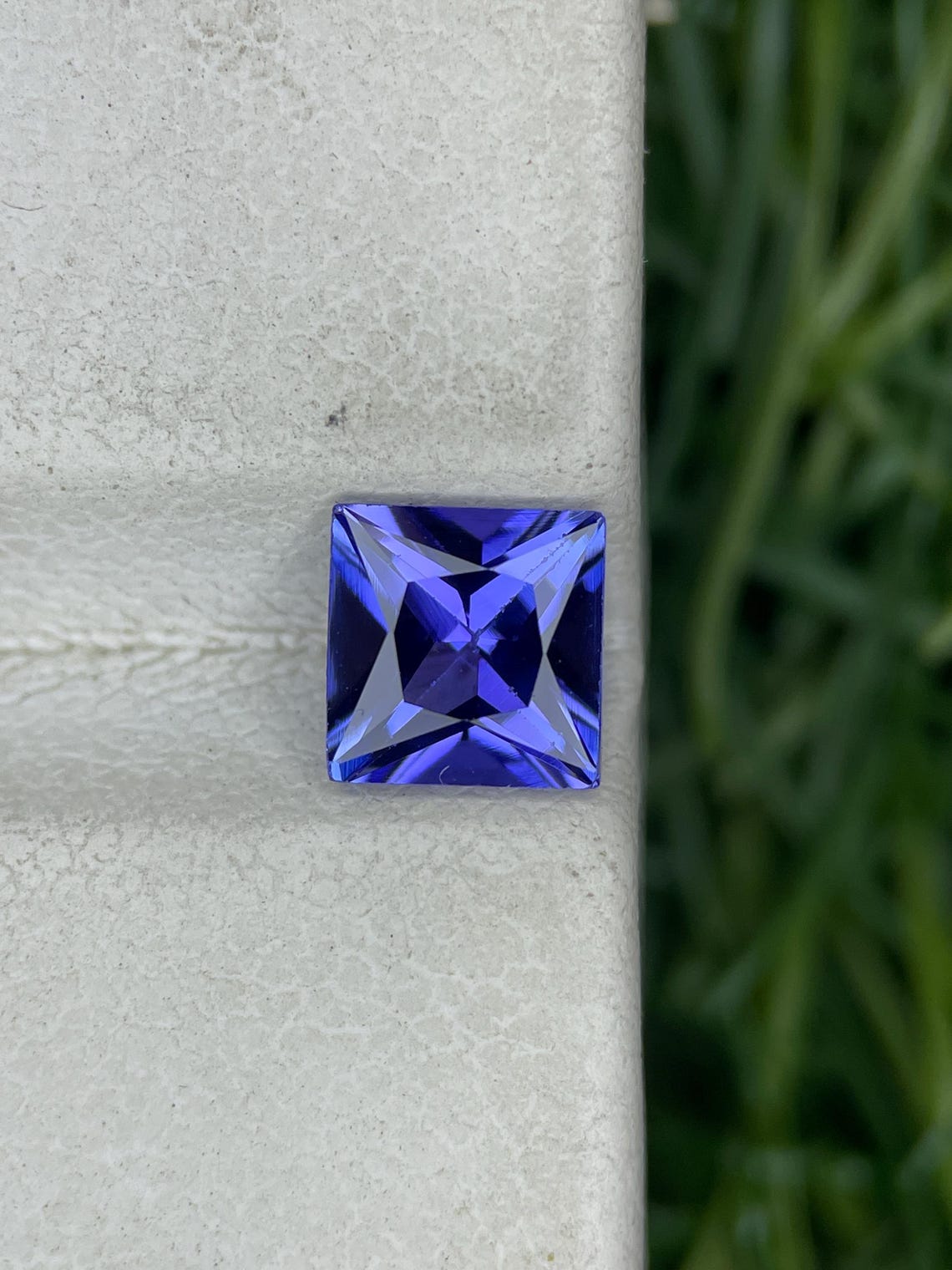 Natural Princess Cut Tanzanite Gem, Loose AAA Blue Stone (0.95 Cts) - Etsy
