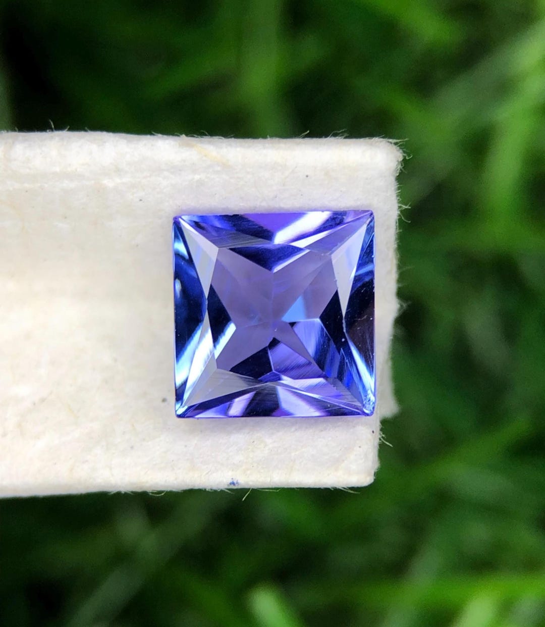 Princess Cut Natural Tanzanite Stone, 6MM Blue Gemstone, December ...