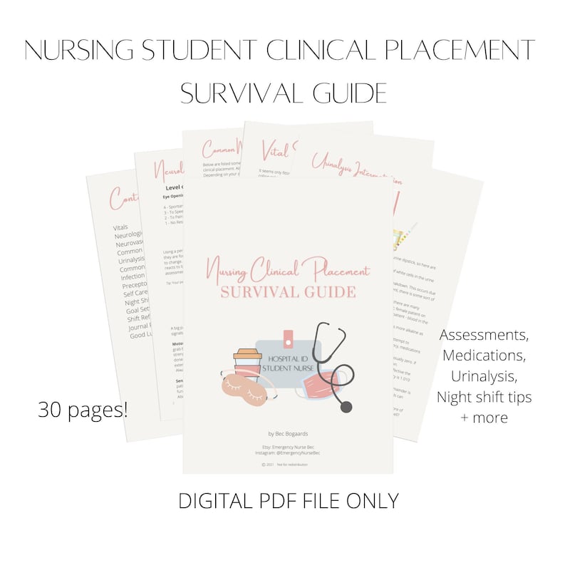 Nursing Clinical Guide - Etsy