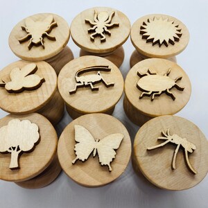 Insect Mini Beast Bug Wood Playdough Stampers | Playdough Stamps ...