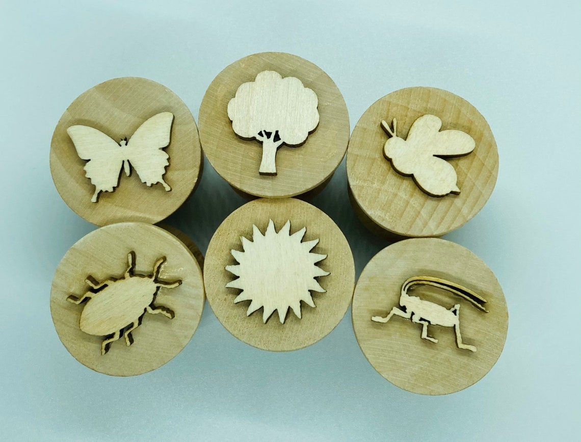 Insect Mini Beast Bug Wood Playdough Stampers Playdough | Etsy