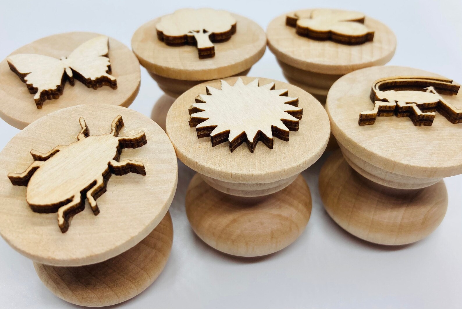 Insect Mini Beast Bug Wood Playdough Stampers Playdough | Etsy