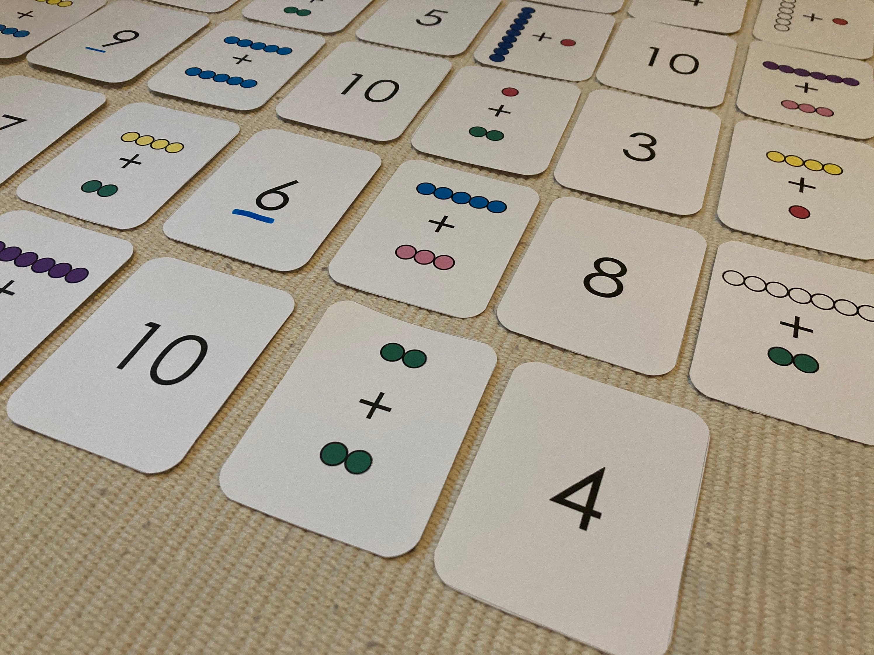 Montessori Addition Go Fish Addition Games Preschool Activity Adding to ...