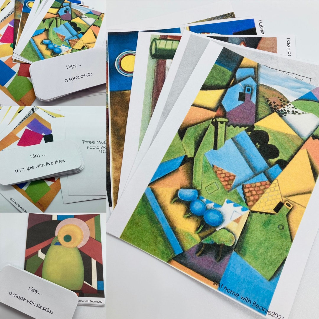 I Spy Geometry in Art Game | Montessori Inspired | Art Appreciation ...