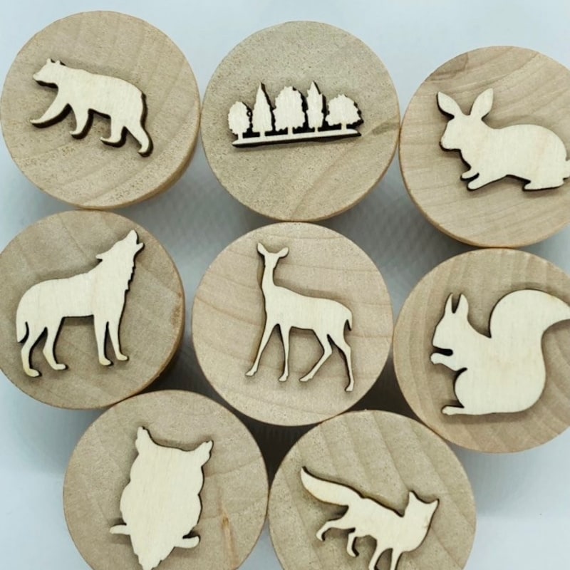 Forest Stamp - Etsy