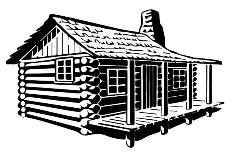 Cabin SVG and DXF - Etsy
