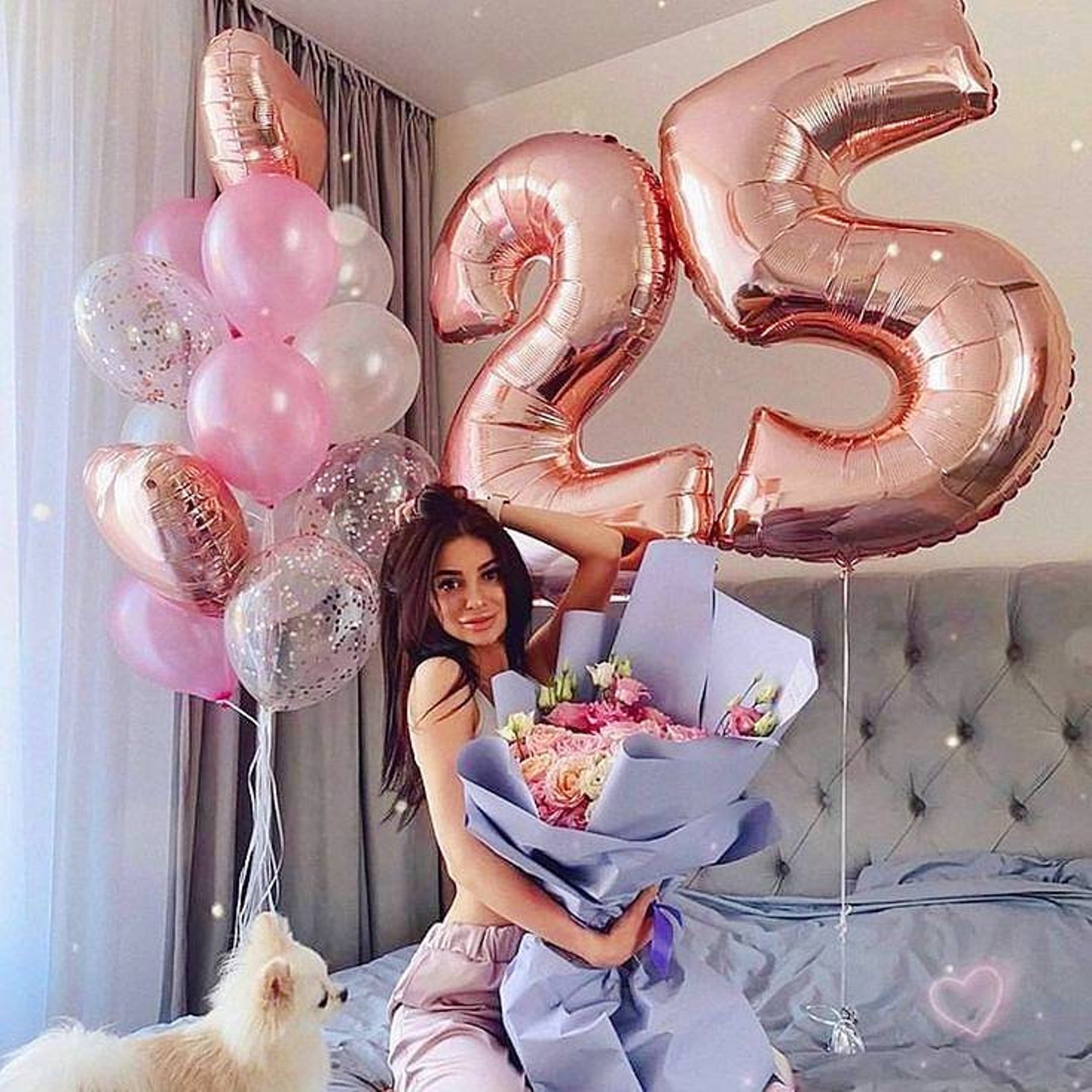 25th Birthday Girl Decoration Happy 25th Birthday 25 Birthday | Etsy