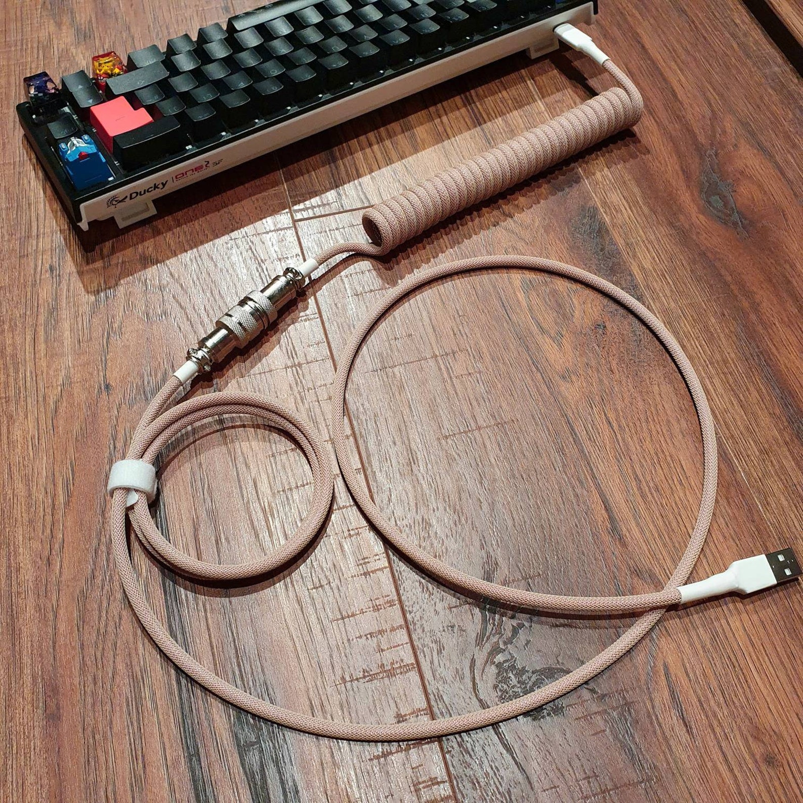 OLIVIA Custom Coiled Keyboard Cable USB C Cable for Mechanical | Etsy