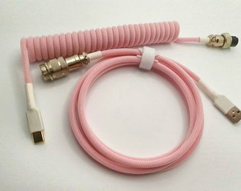 Coiled Mechanical Keyboard Cable NIGHT SAKURA - Etsy