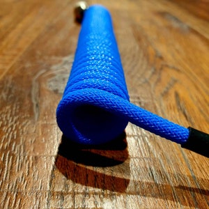 BLUE Coiled Cable USB C for Mechanical Keyboards GX16 - Etsy