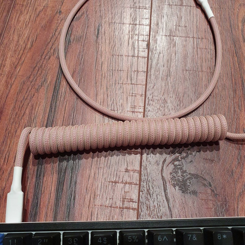 OLIVIA Custom Coiled Keyboard Cable USB C Cable for Mechanical ...