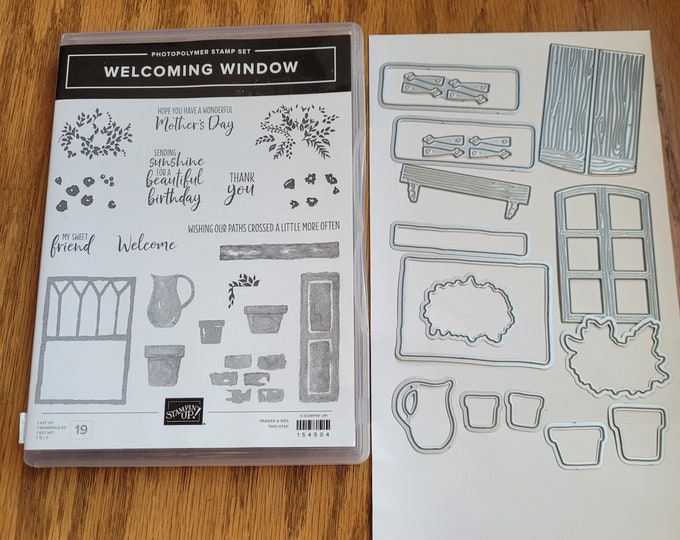 Retired but Brand New Welcoming Window Photopolymer Stamps & Matching ...