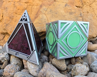 Star Wars Galaxys Edge Dual Jedi & Sith Holocrons and Kyber Crystals ...