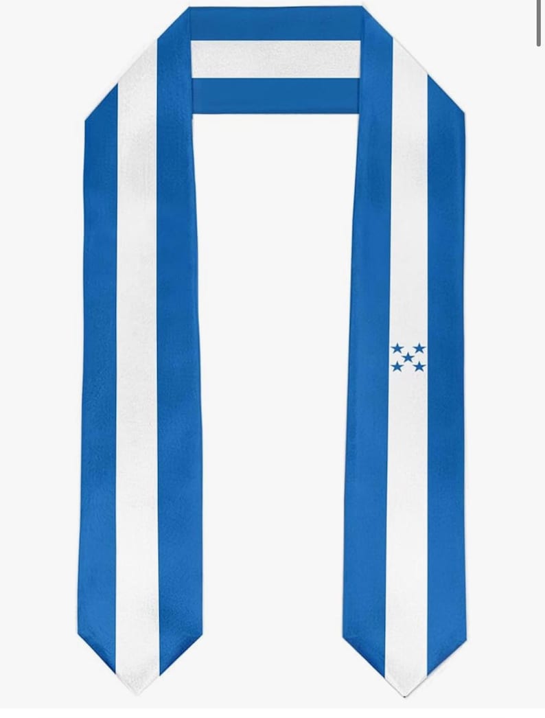 Honduras Graduation Stole Satin Sash Scarf for Study Aboard ...