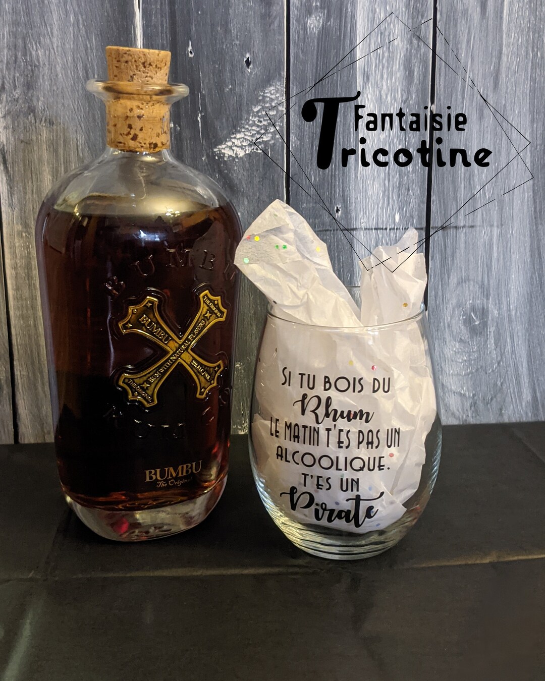 Glass of Alcohol With the Words if You Drink RHUM in the Morning, You ...